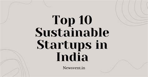Top 10 Sustainable Startups In India