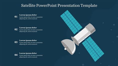 Awesome Satellite PowerPoint Template And Google Slides Powerpoint Templates Powerpoint