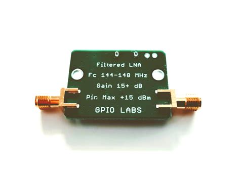 144 148 Filtered Low Noise Amplifier Gpio Labs