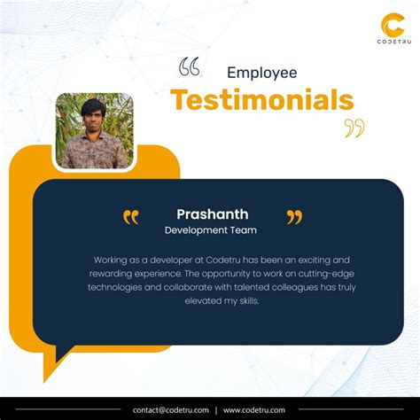 Codetru On Linkedin Employeetestimonials Talentedteam