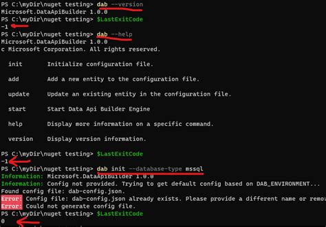 Incorrect Error Code With Dab Cli Issue 1150 Azure Data Api