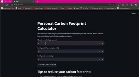 Janani Baskar On Linkedin Sustainability Carbonfootprint Streamlit