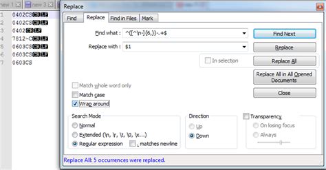 Regex Cut Lines Using Notepad Regexp Replace Stack Overflow