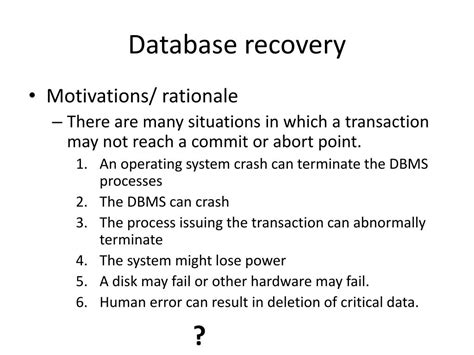 Ppt Concurrency Control Contd Database Recovery Powerpoint