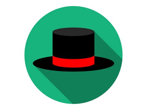シルクハット（帽子）のアイコン【透過png E Ai】 無料イラスト素材｜素材ラボ