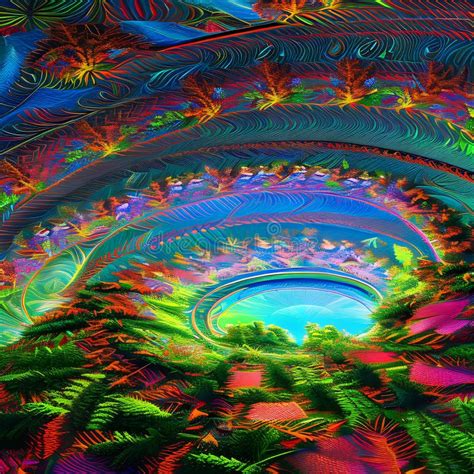 Fractal Forest An Abstract Representation Of A Forest Created With