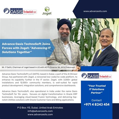 Advance Oasis Technosoft Llc Al Shirawi Group Company On Linkedin