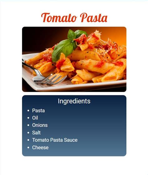 Responsive Recipe Page Desing Using Javascript Vishal Suresh Khadaha