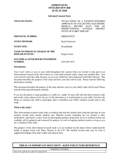 Fillable Online Lupus Informed Consent Form Fax Email Print Pdffiller