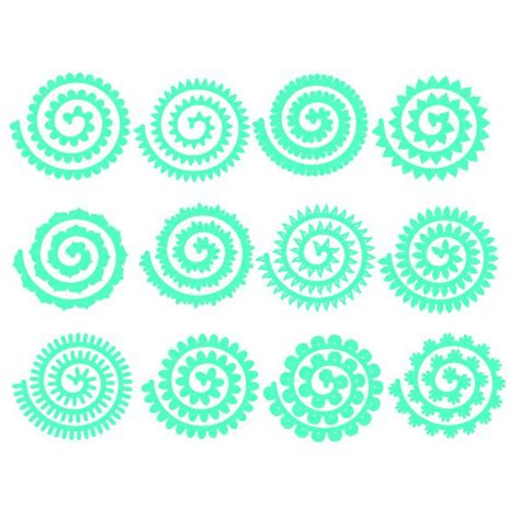 Rolled Flower Pack Cuttable Design Apex Designs And Fonts