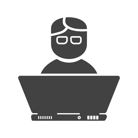Software Developer Glyph Black Icon 8304168 Vector Art At Vecteezy