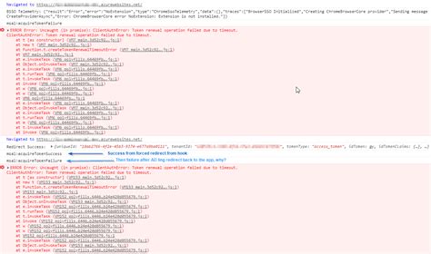 idtoken timeout and acquiretokenredirect · issue 2745 · azuread microsoft authentication