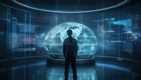 Person With Code Person Man Generative Ai Stock Illustration