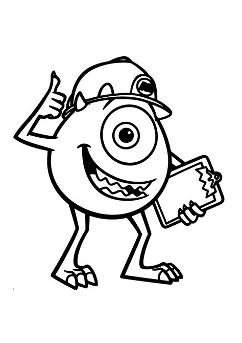 Mike Wazowski Para Colorir Imprimir Desenhos