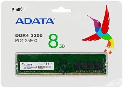 ADATA RAM 8GB DDR4 DESKTOP 3200 MHz
