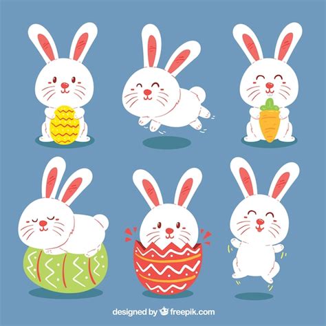 무료로 다운로드 가능한 토끼 캐릭터 벡터 And 일러스트 Freepik