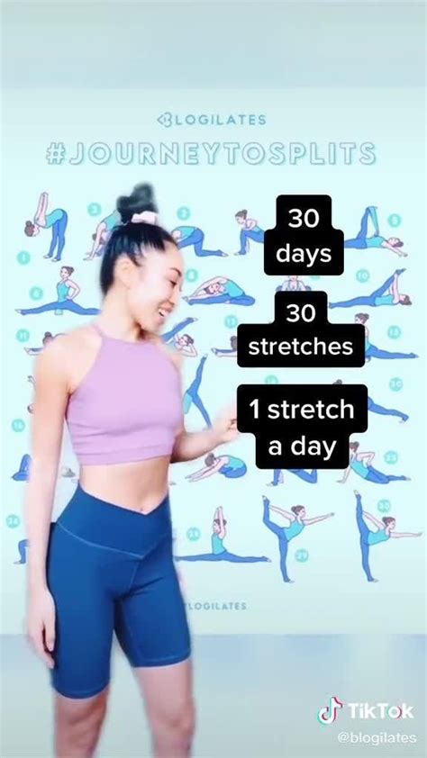 30 Days Splits Challenge Beginner Stretches Workout Challenge By