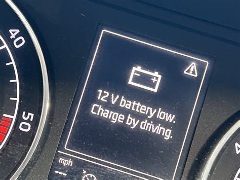 12v Battery Low Alert Ideas Skoda Superb Mk3 2015 2023 BRISKODA