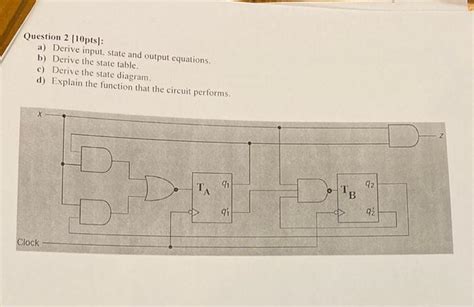 Solved Question 2 10pts A Derive Input State And Output