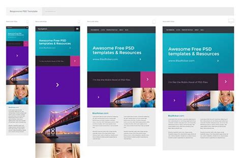 free psd responsive template freebiesbug psd template free psd