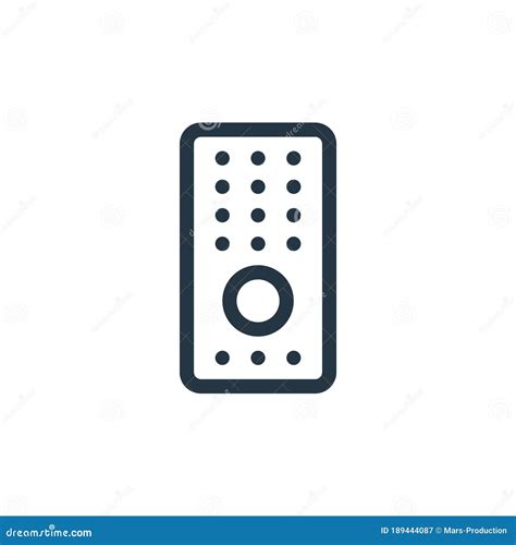 Remote Control Vector Icon Isolated On White Background Outline Thin Line Remote Control Icon