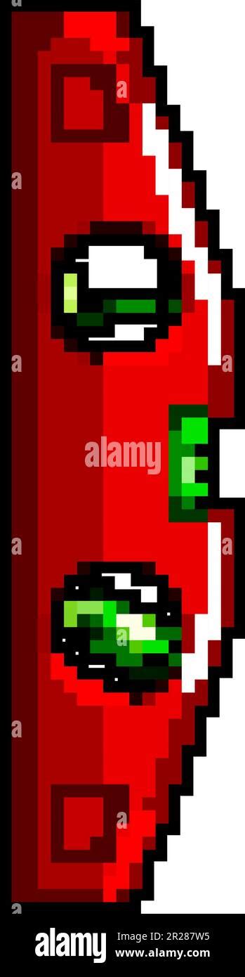 Instrument Level Tool Game Pixel Art Vector Illustration Stock Vector