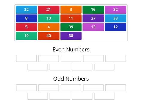 Sorting Odd And Even Numbers Game 2 Group Sort