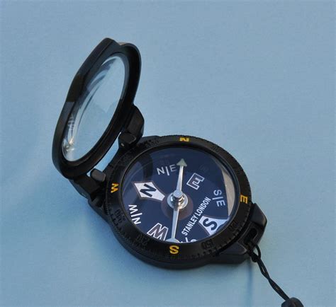 Stanley London Luminescent Pocket Compass With Lanyard Can Be Custom Engraved