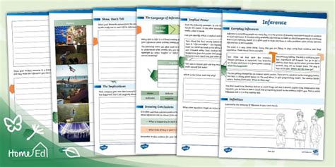 secondary english cheat sheet inference teacher made
