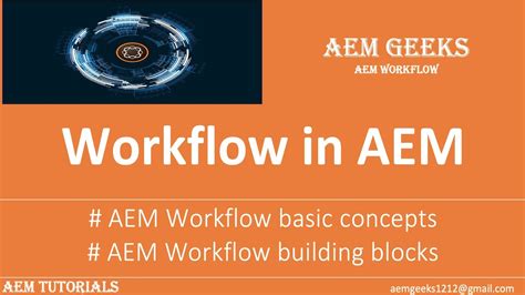 Aem Workflow 1 Workflow In Aem Youtube