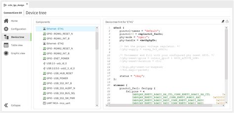 Device Tree View Connectcore Mp25