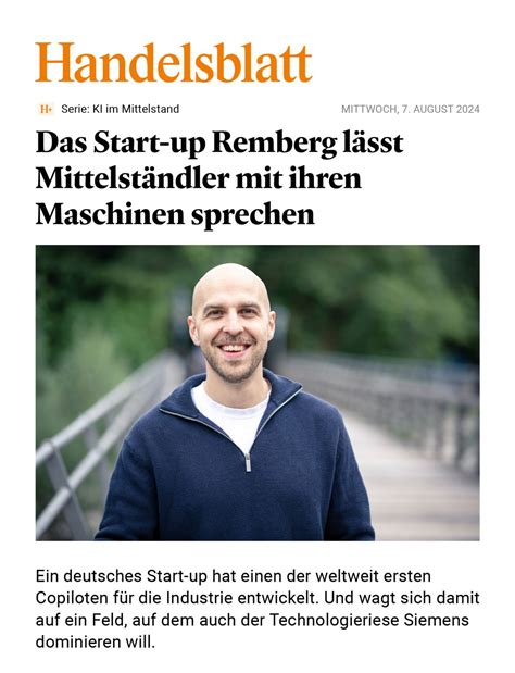 Stephan Vietz On Linkedin Remberg Ai Copilot Industrialtech