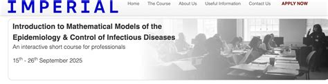 Imperial Short Course Introduction To Mathematical Models Of The Epidemiology And Control Of