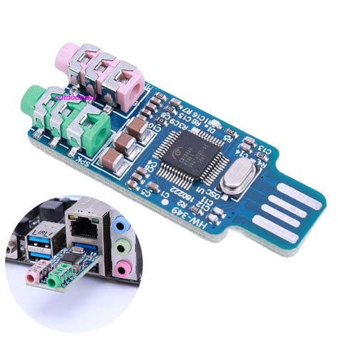 cm108 usb drive free sound card convenient sound card module usb audio