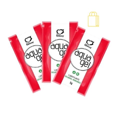 Lubrificante Aquagel Morango Sachê 5g Sex Shop Shopee Brasil