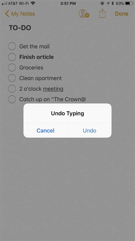 notes 101 how to undo typing sketch strokes deletions and more on your