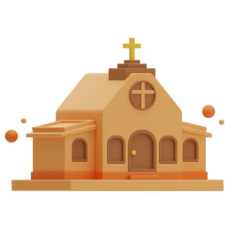 Iglesia Objeto De Acción De Gracias Ilustración 3d 12916538 Png