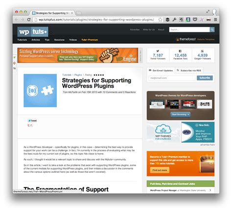Strategies For Supporting Wordpress Plugins Tom Mcfarlin