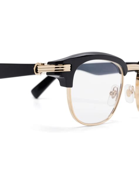 Cartier Eyewear Première De Cartier Glasses Black Farfetch