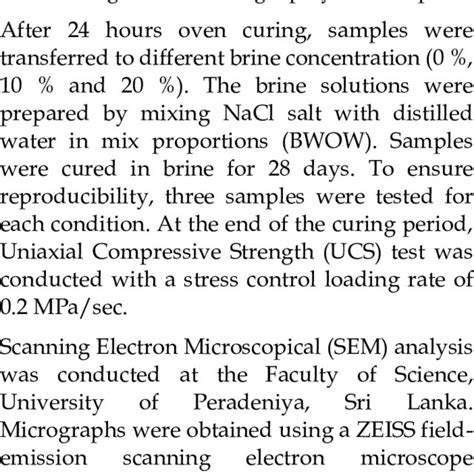 Chemical Composition Of Api Class G Cement And Fly Ash Download Table