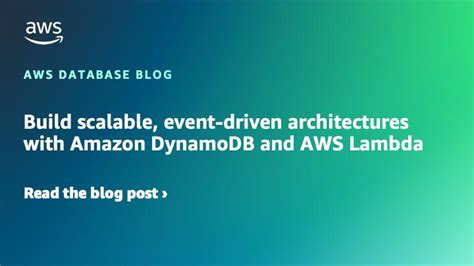 Build Scalable Event Driven Architectures With Amazon Dynamodb And Aws Jayanta Panigrahi