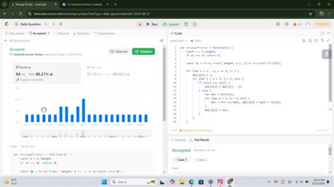 Sushmita Purbey On Linkedin Leetcode 100daysofcode Javascript