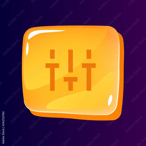 Filters Glossy Ui Button With Pixelated Icon Choose Parameter