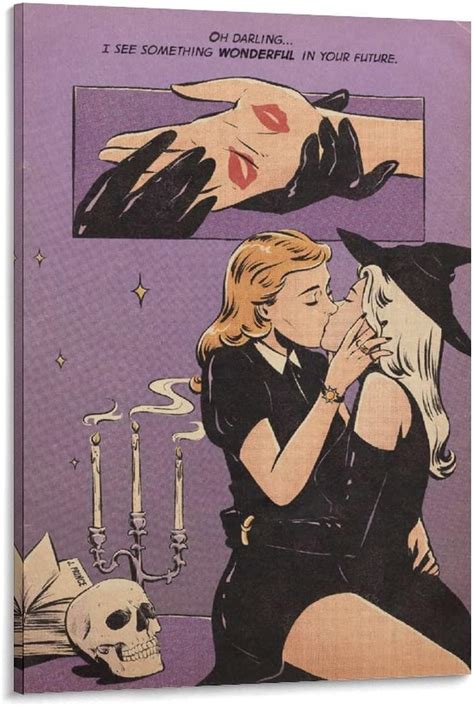 Palmistry Poster Lesbian Witches Wall Decor Sapphic Witches