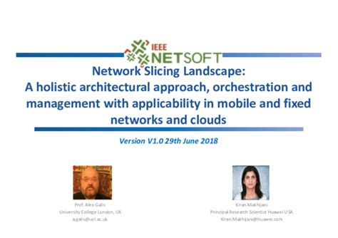Pdf Network Slicing Landscape A Holistic Architectural Approach