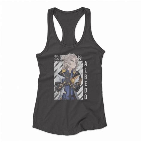 Genshin Impact Albedo Women Racerback Tank Tops