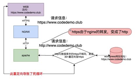 解决nginx反向代理apache服务下的wordpress启用证书后发生 循环重定向 梦云智开发团队 SegmentFault 思否
