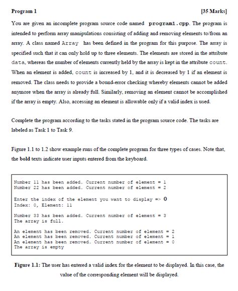 Solved Program 1 35 Marks You Are Given An Incomplete