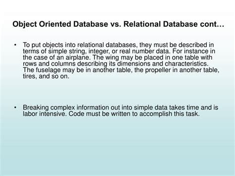 Ppt Object Oriented Database Powerpoint Presentation Free Download