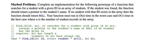 Solved Marked Problems Complete An Implementation For The Chegg